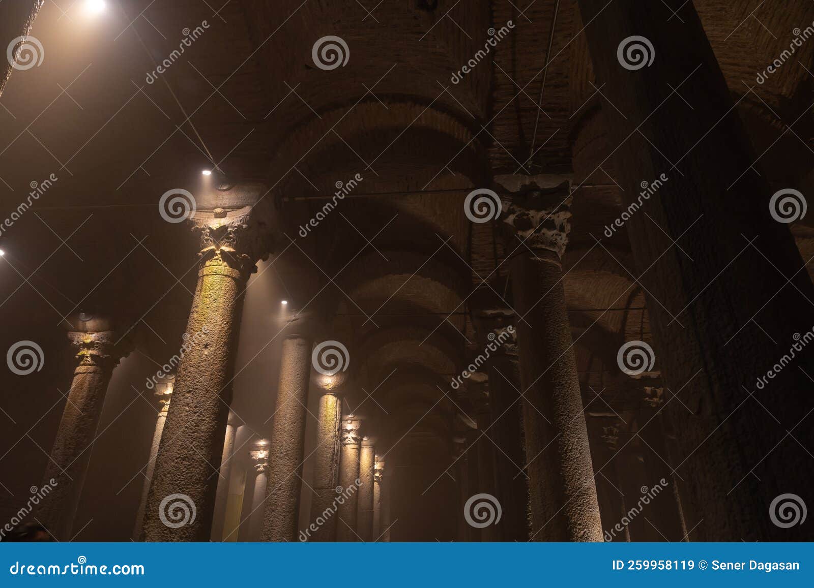Columns and Ceiling of an Historical Building. Byzantine Architecture ...