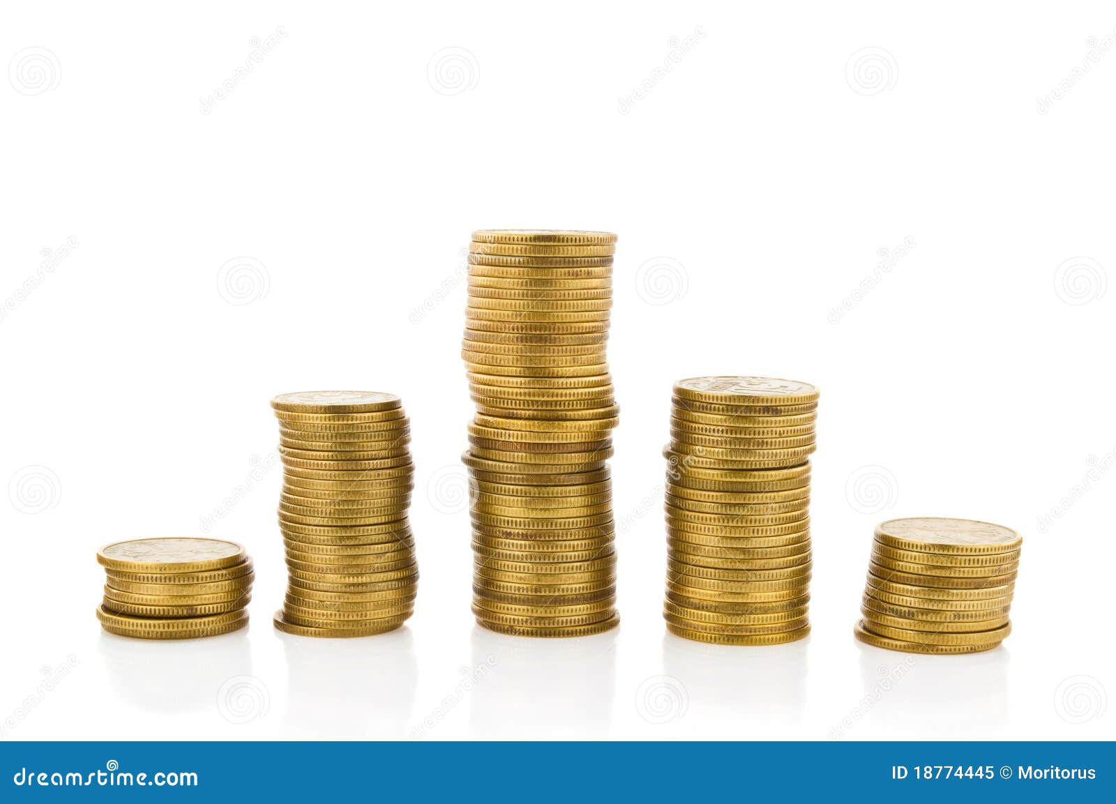 Columns of the coins stock image. Image of golden, fortune - 18774445