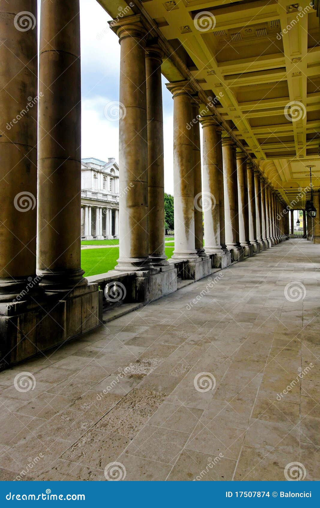 Columns corridor stock photo. Image of pillars, columns - 17507874