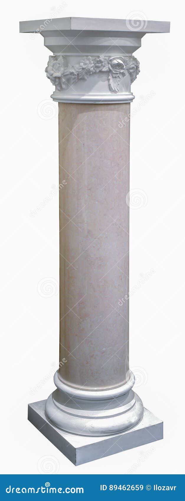 Columns, Decoration Item Made of White Plaster Stock Image - Image of ...
