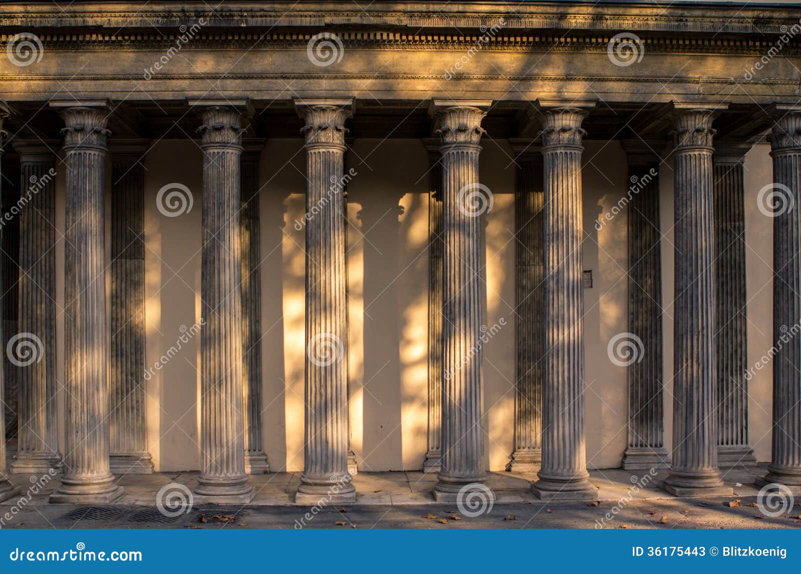 Columns stock image. Image of archeology, corinthian - 36175443