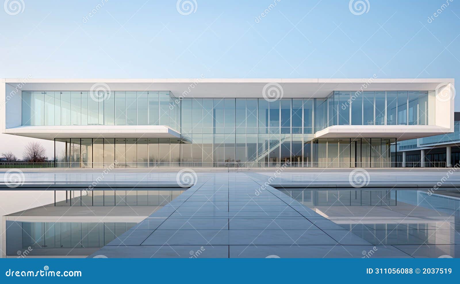 Columns Facade School Building Stock Illustration - Illustration of ...