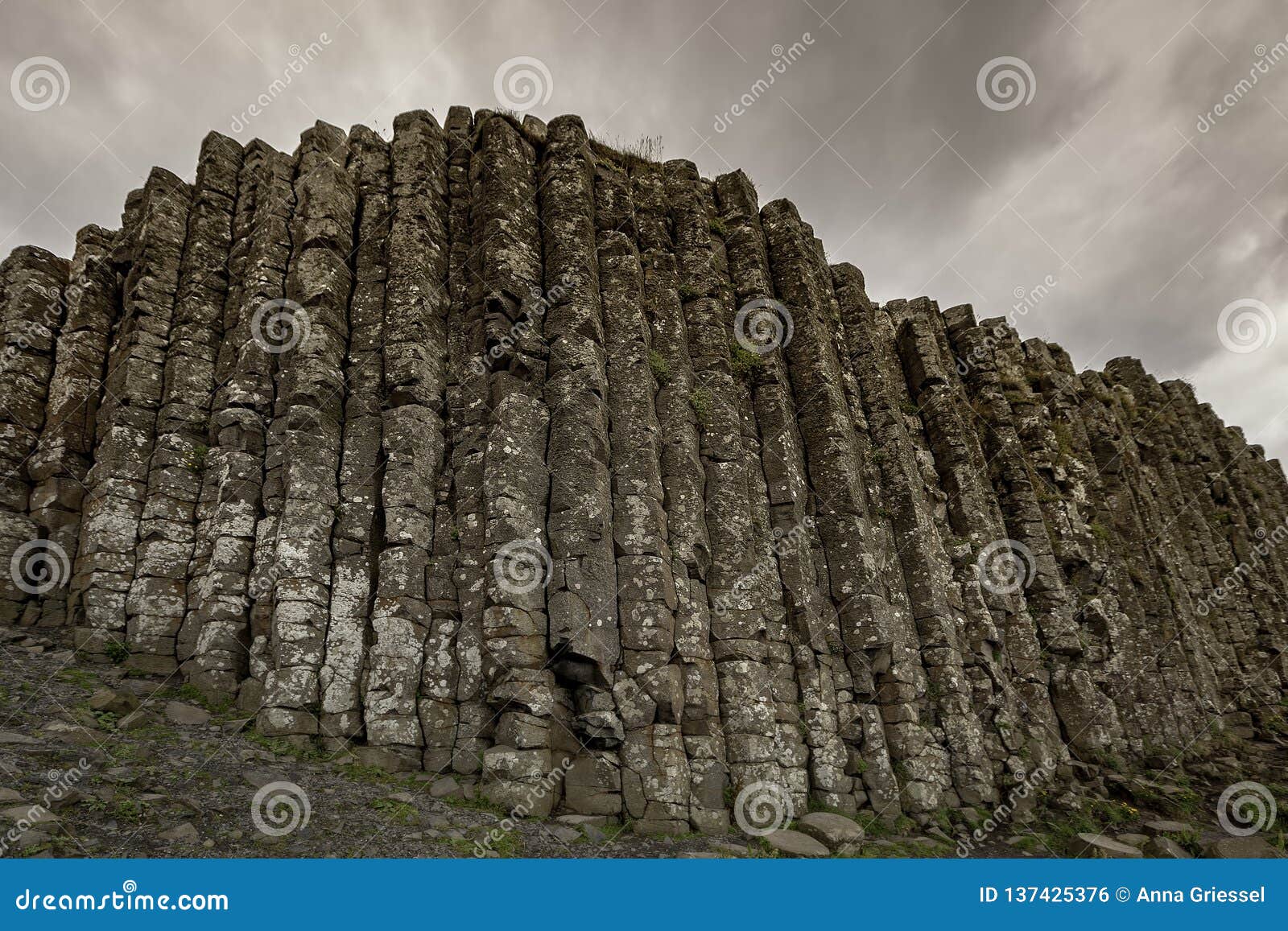 Columns at Giants Causeway in Northern Ireland Stock Photo - Image of ...