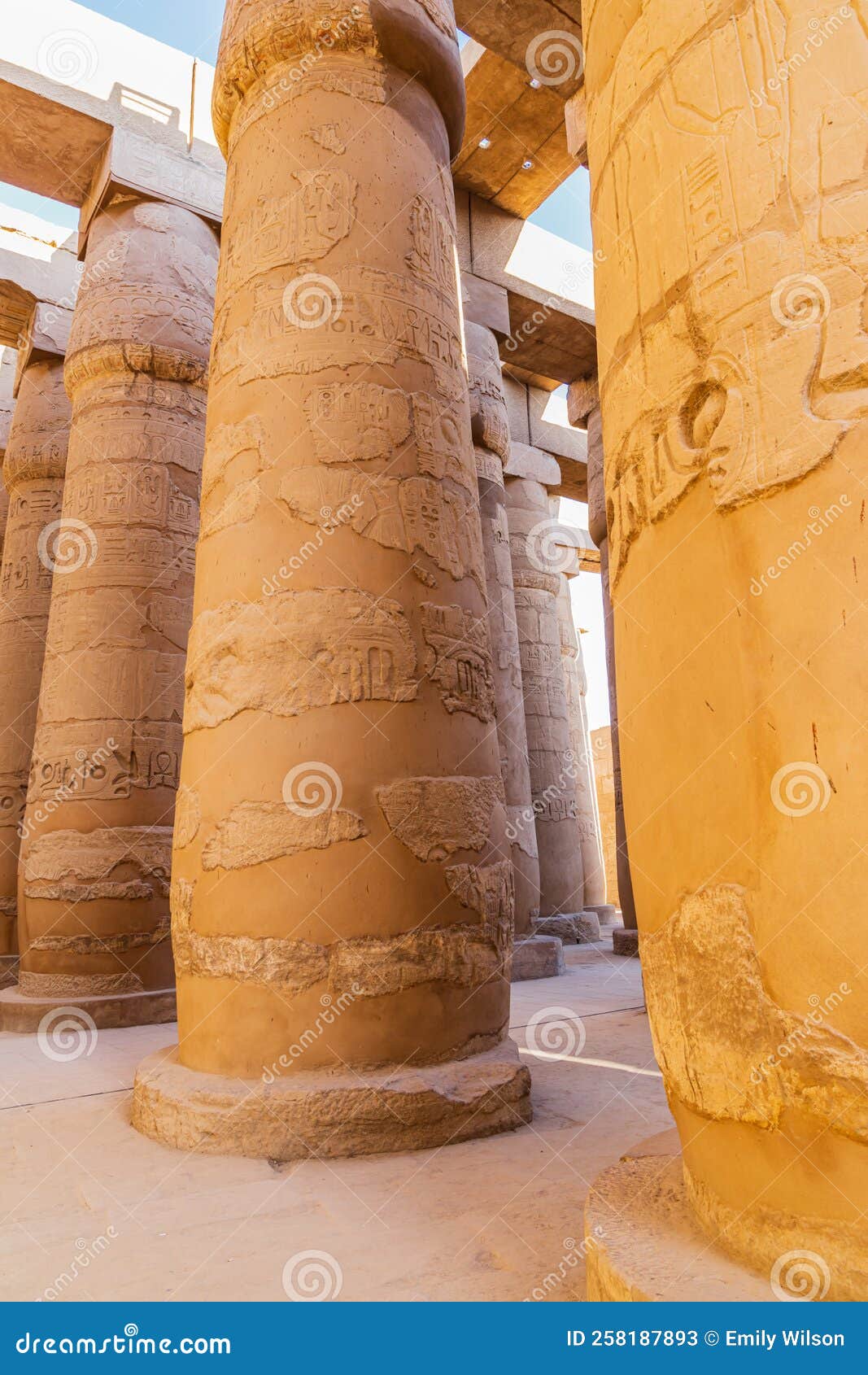Columns of the Great Hypostyle Hall at the Karnak Temple Complex in ... Columns of the Great Hypostyle Hall at the Karnak Temple Complex in ...