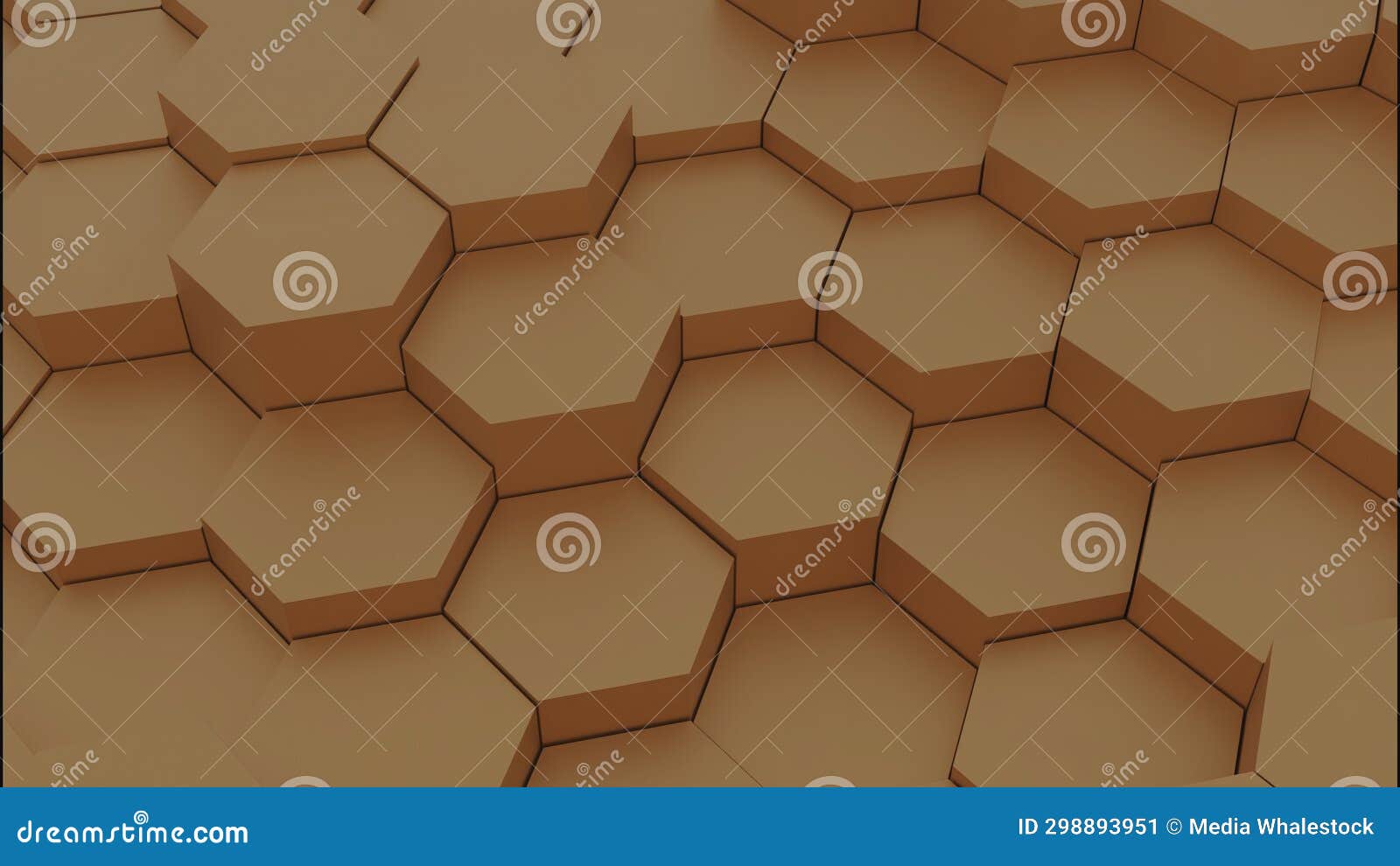 Columns of Hexagons Move in Waves. Design. Geometric Columns Move Up ...