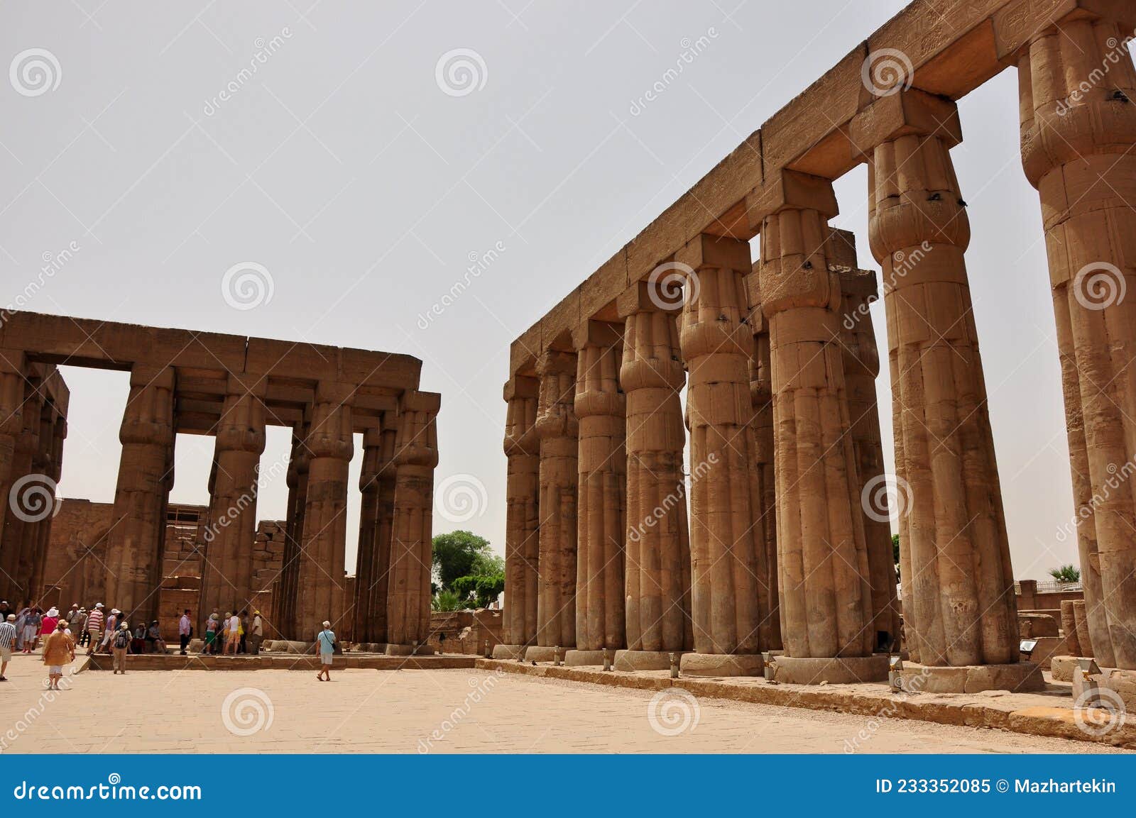 Columns of Historical Monument in Cairo in Egypt Editorial Image ...