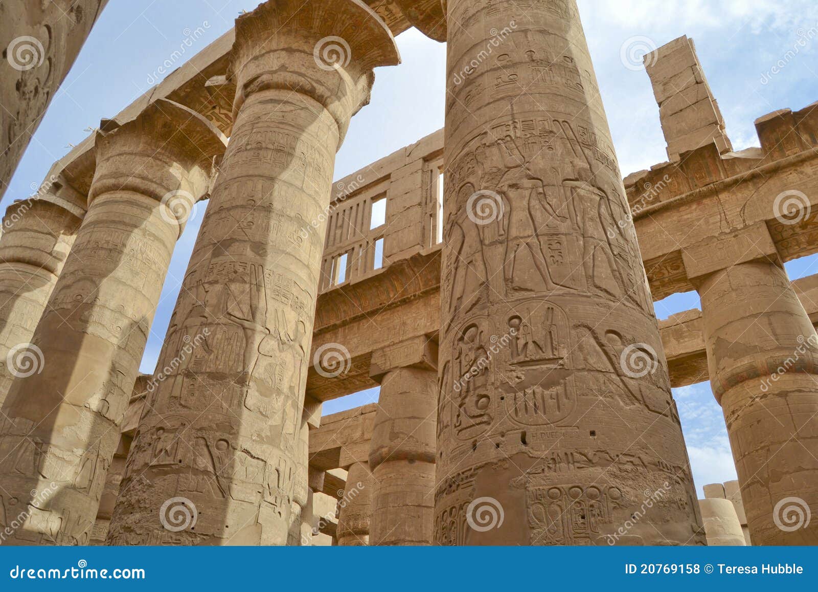 Columns at Karnak Temple stock photo. Image of temple - 20769158