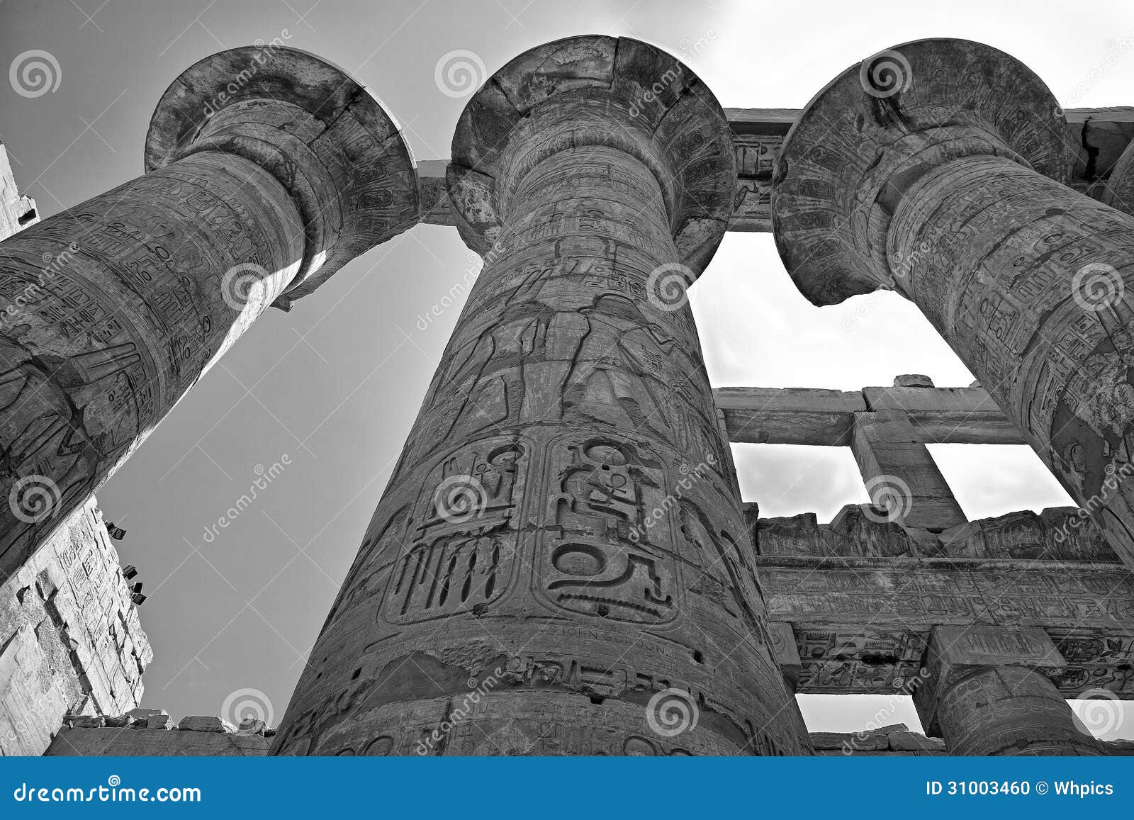 Columns in Karnak temple stock photo. Image of columns - 31003460