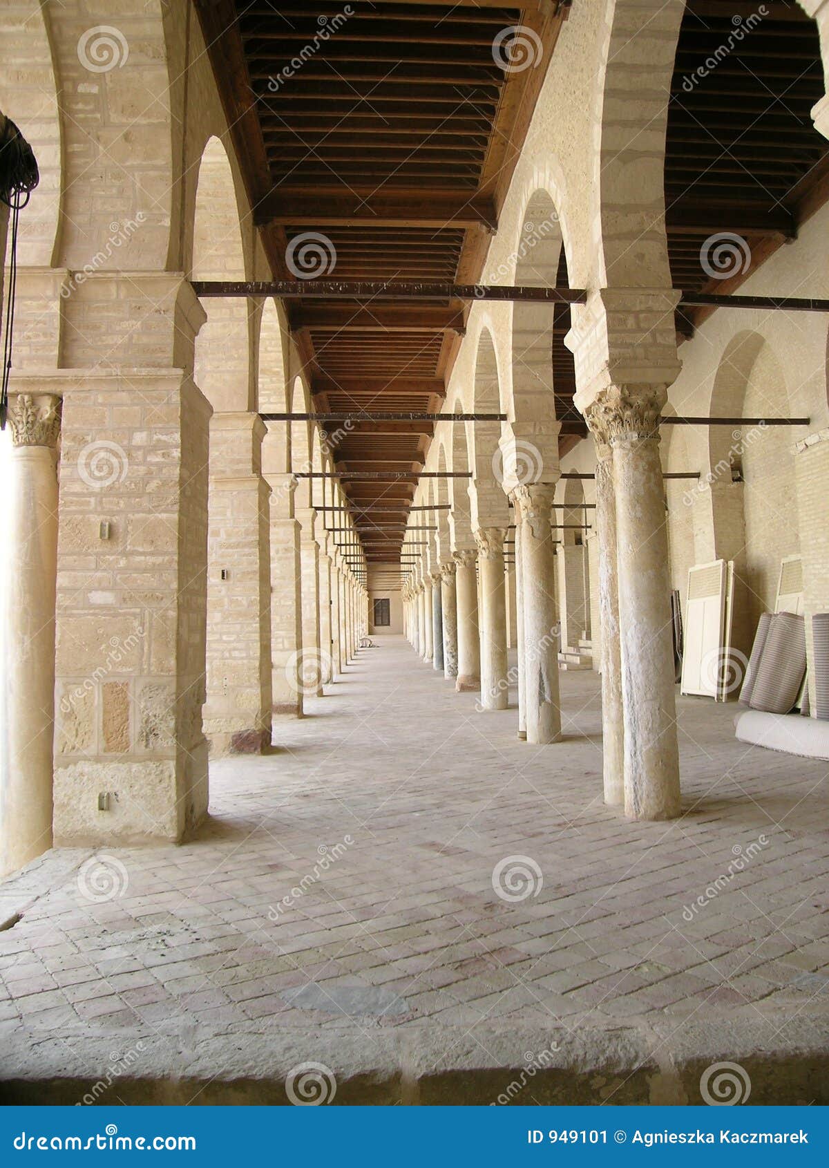 Columns of mosque stock image. Image of great, religions - 949101