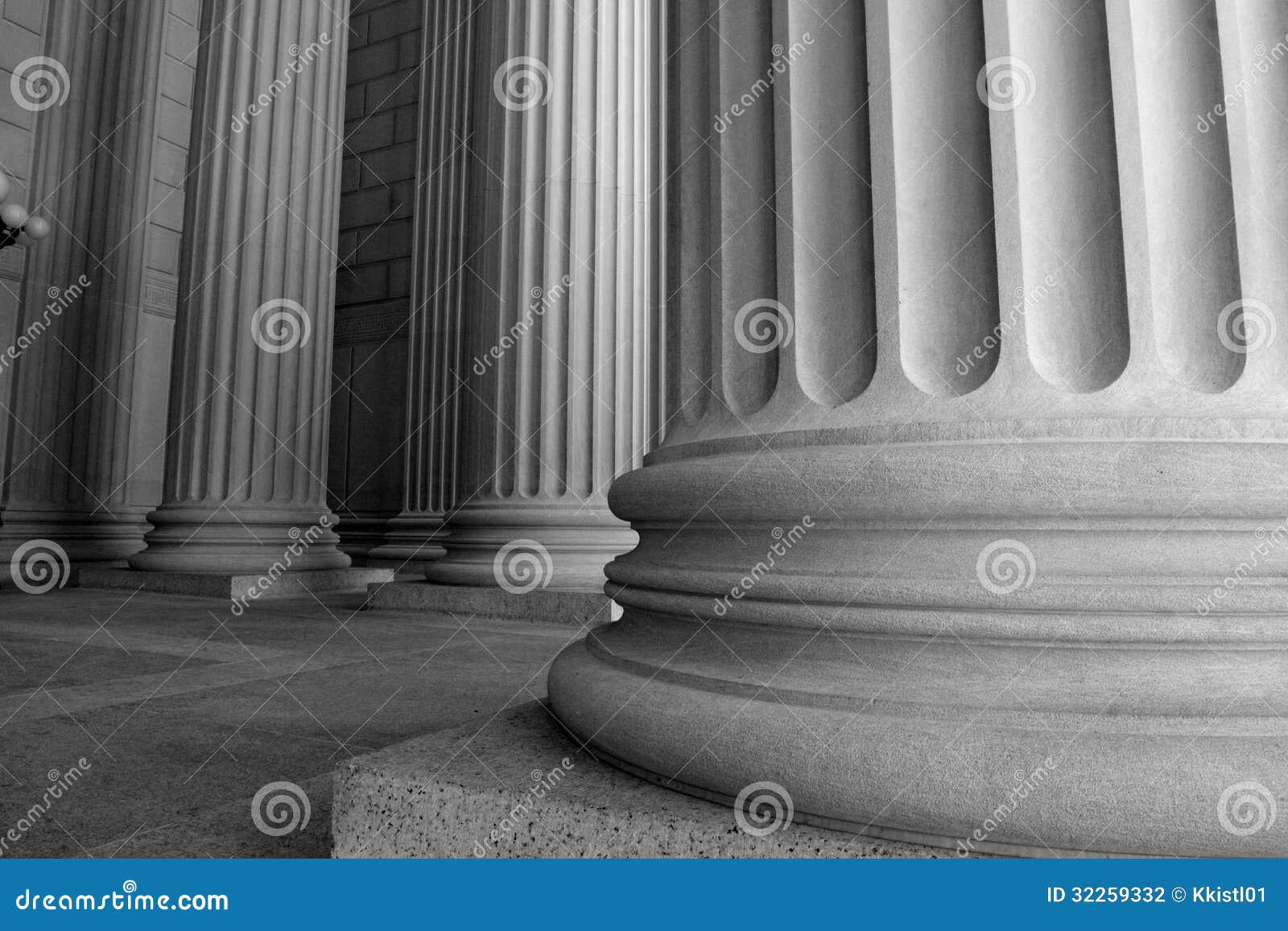 Columns of the National Archives Stock Photo - Image of landmark ...
