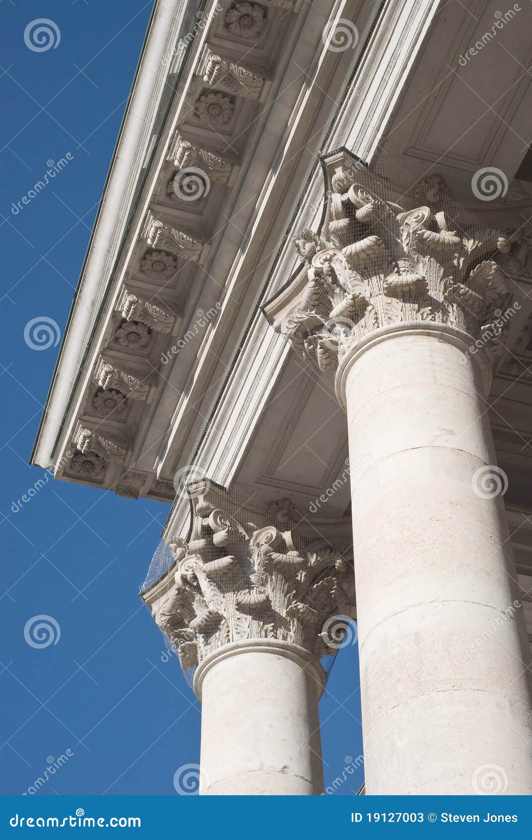 Columns Of A Theater With Ceiling Designed Like A Star Map Royalty-Free ...