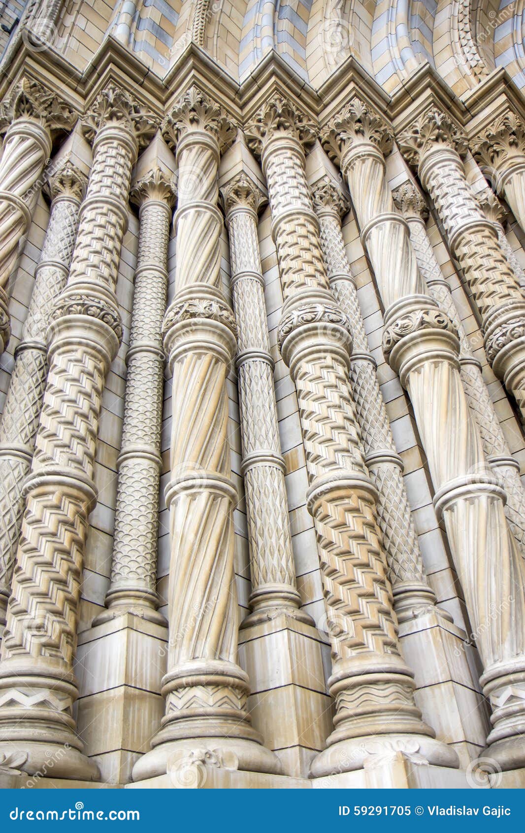 Columns of Natural History Museum - London Stock Image - Image of decor ...