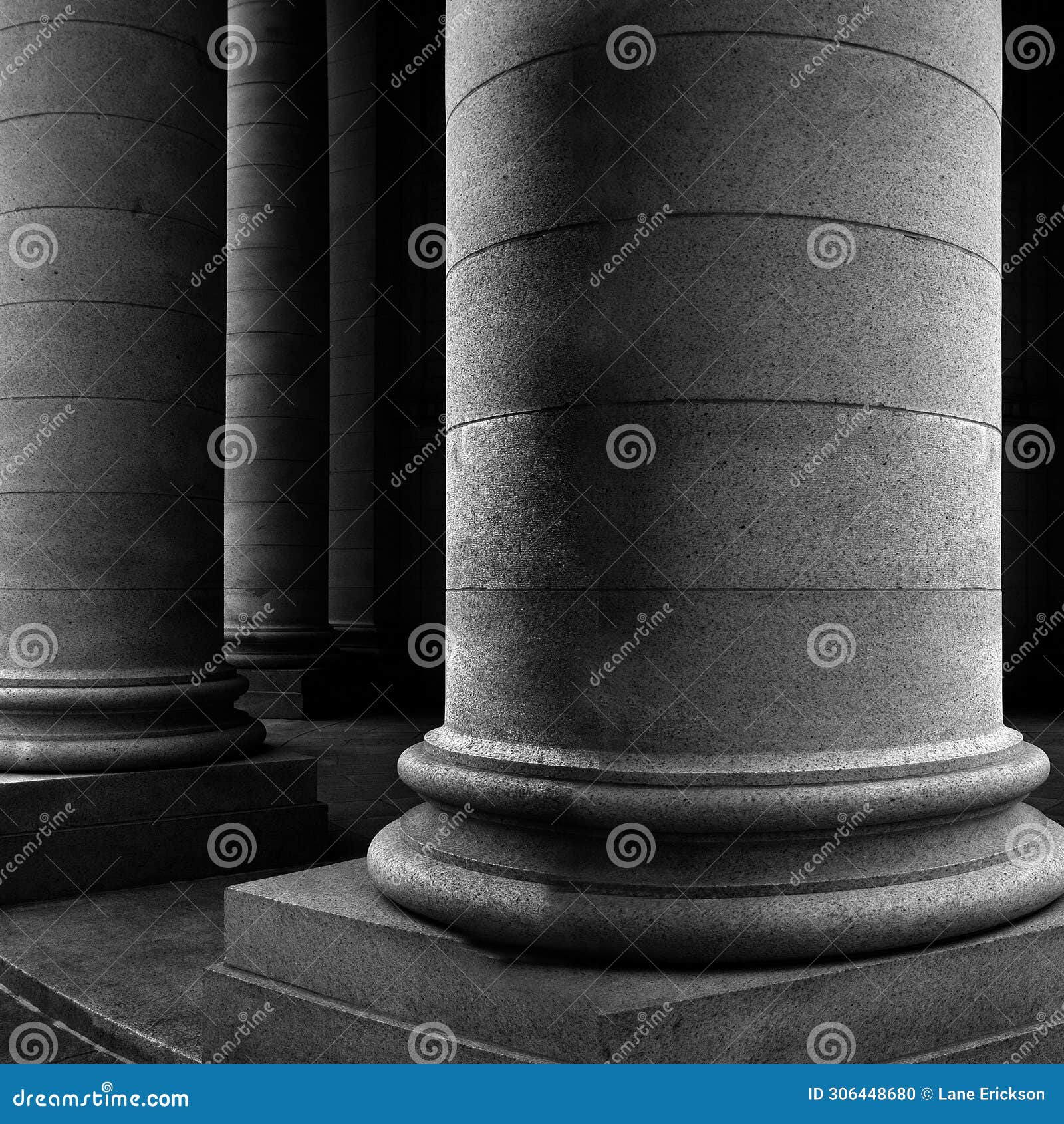 Columns on Old Building Bank Courthouse Architecture Stock Photo ...