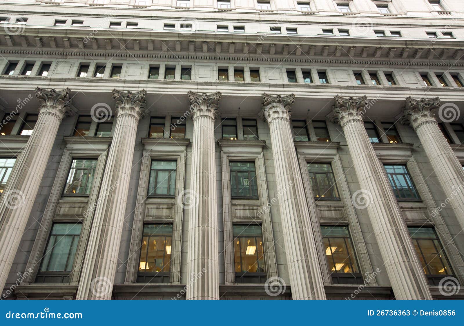 Columns and Old Windows # 2 Stock Image - Image of montreal, cement ...