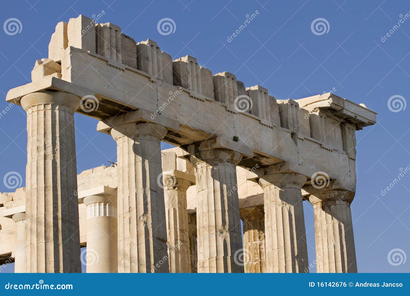 Columns in the Parthenon stock photo. Image of archeology - 16142676