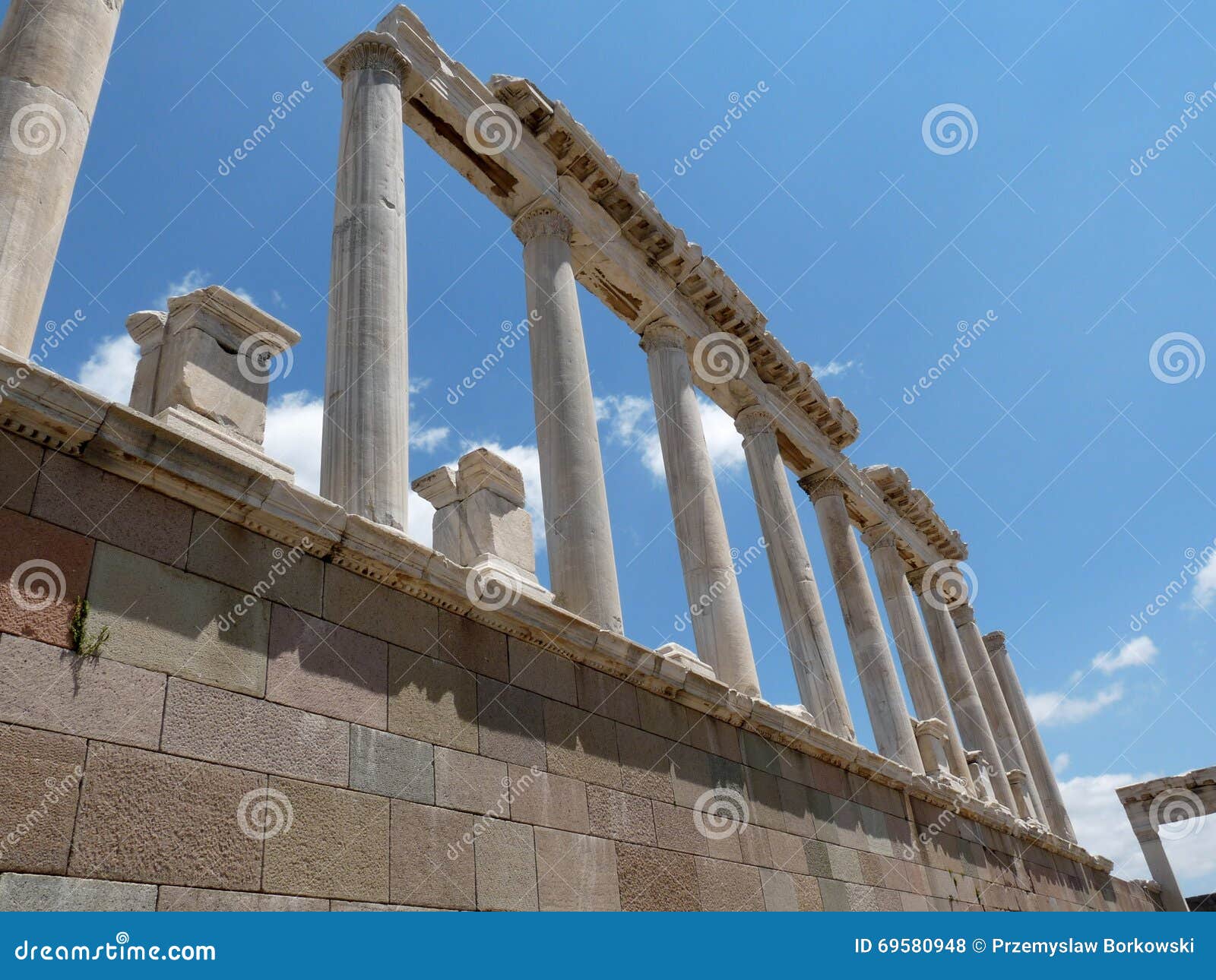 Columns of Pergamon, Turkey Stock Photo - Image of stone, history: 69580948
