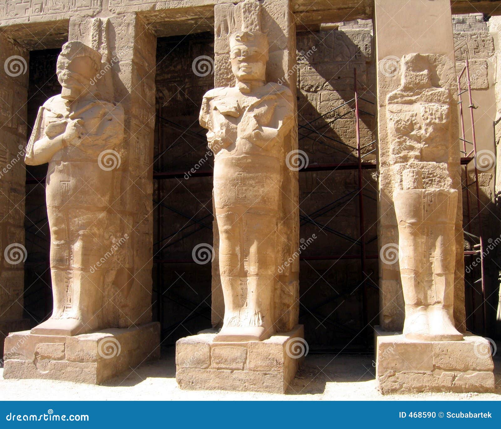 Columns with pharaohs stock photo. Image of rock, cartouche - 468590