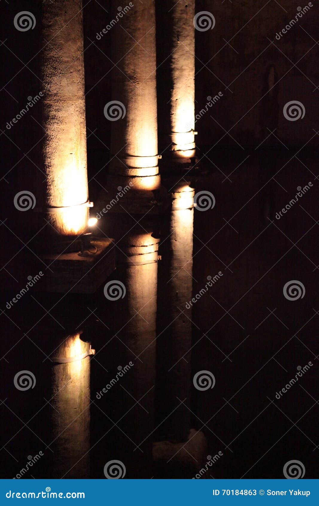 Columns and Reflections stock image. Image of pillar - 70184863