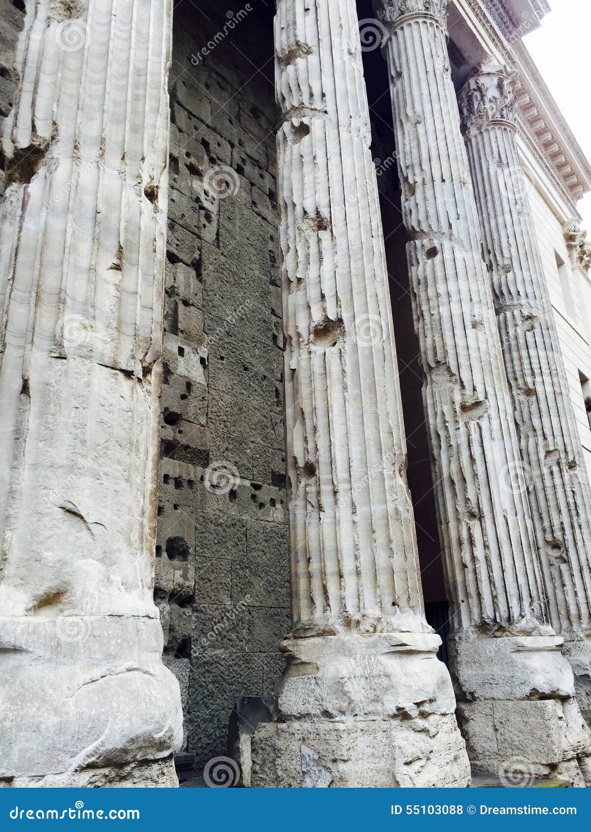 Columns in Rome stock photo. Image of original, columns - 55103088