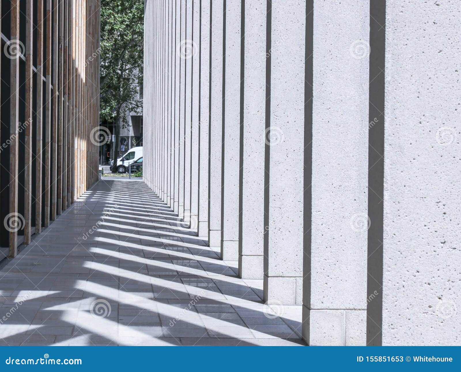 Architectural Composition with Modern Building Facade Details Stock ...