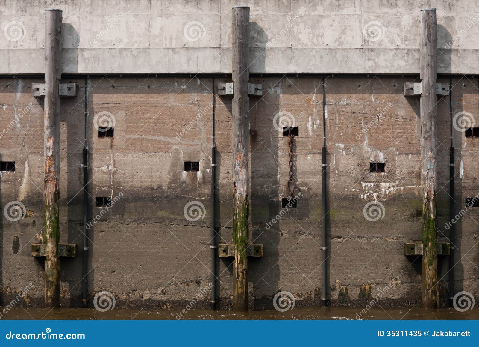Columns on a ship harbour stock image. Image of column - 35311435