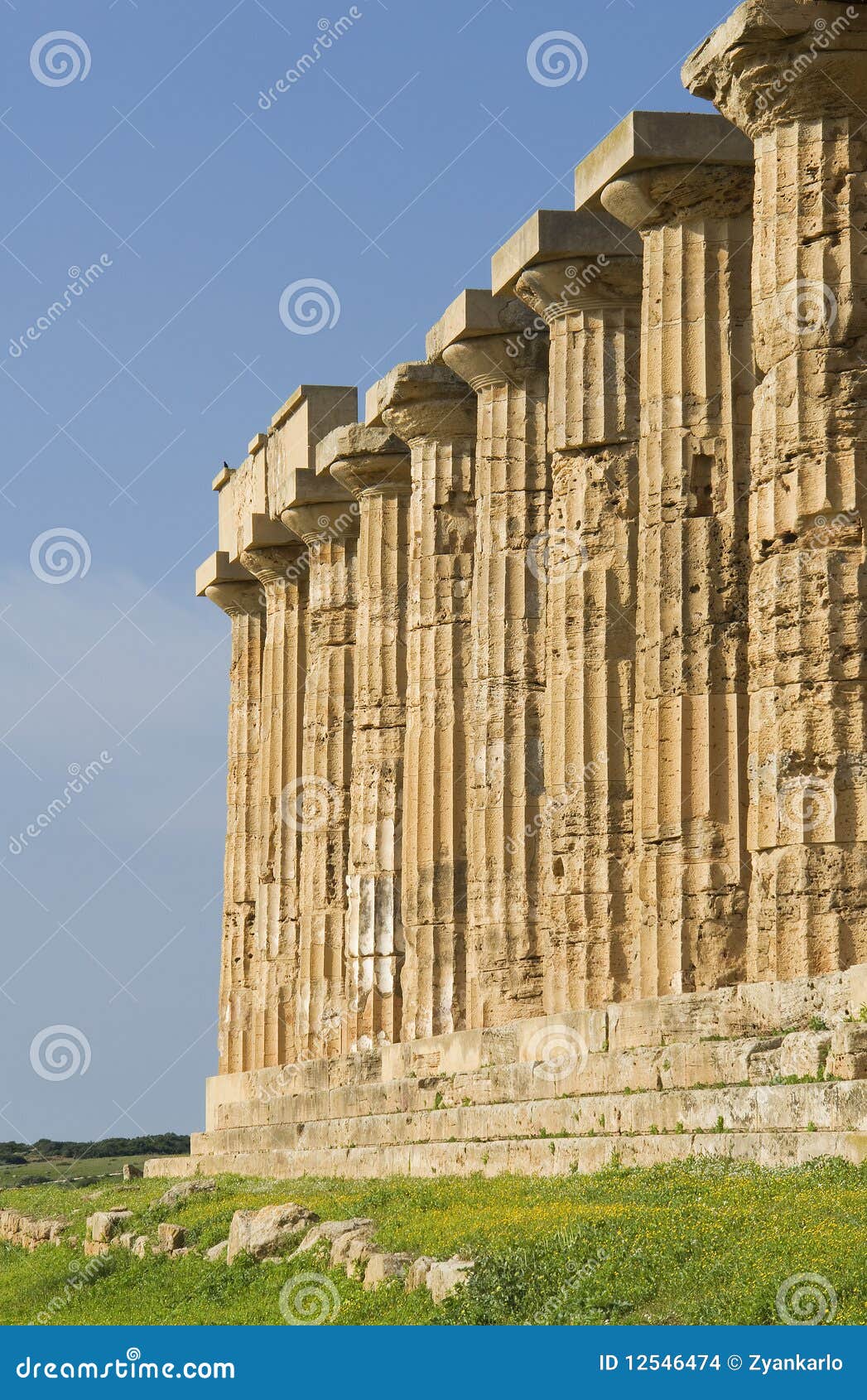 The columns of Sicily stock photo. Image of column, architecture - 12546474