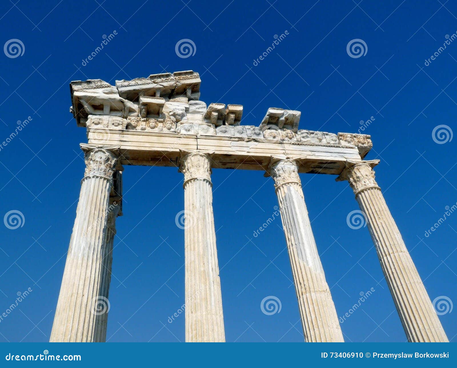 Columns of Side, Turkey stock photo. Image of classical - 73406910