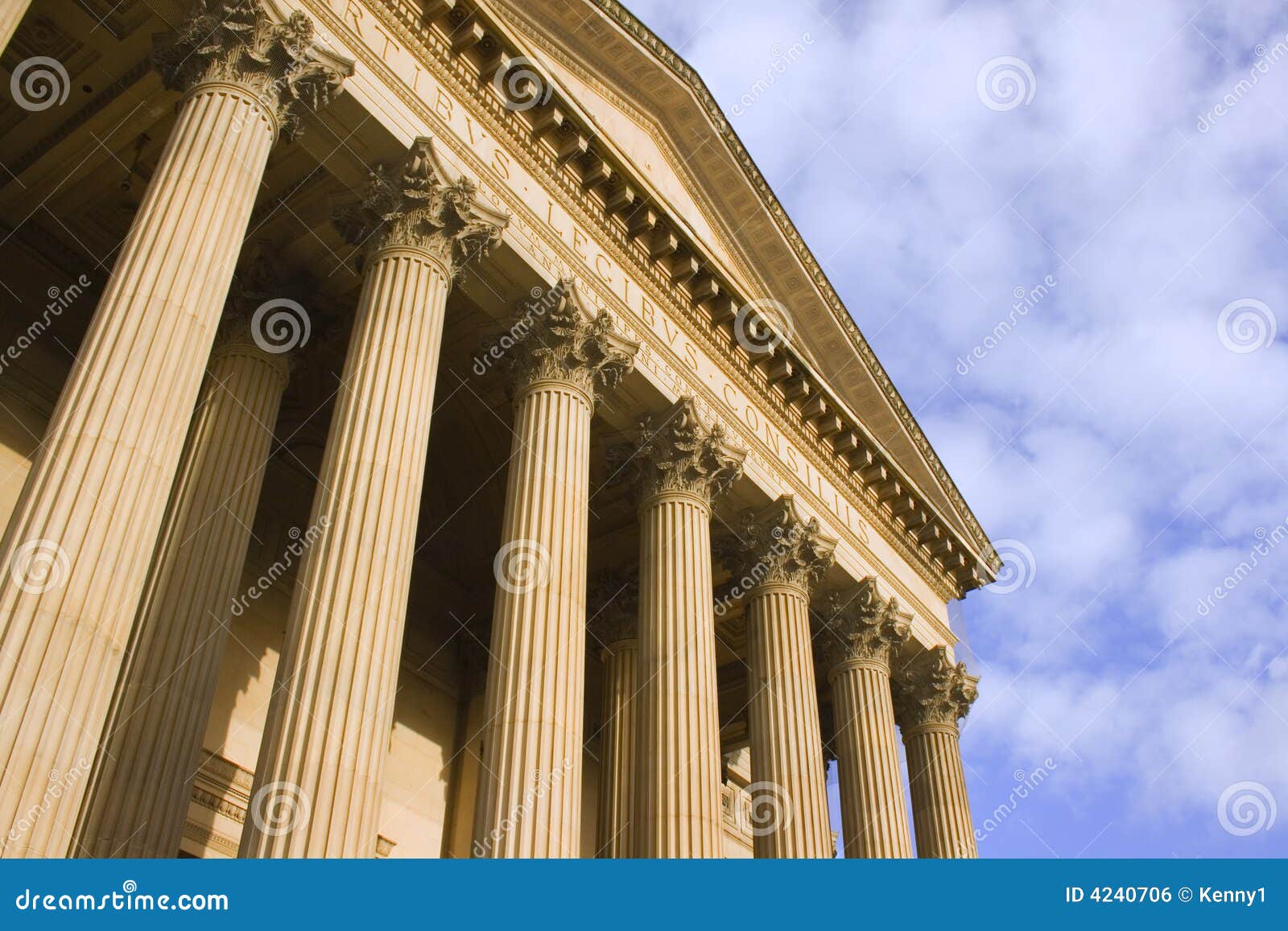 Columns on St Georges Hall, Li Stock Photo - Image of financial ...