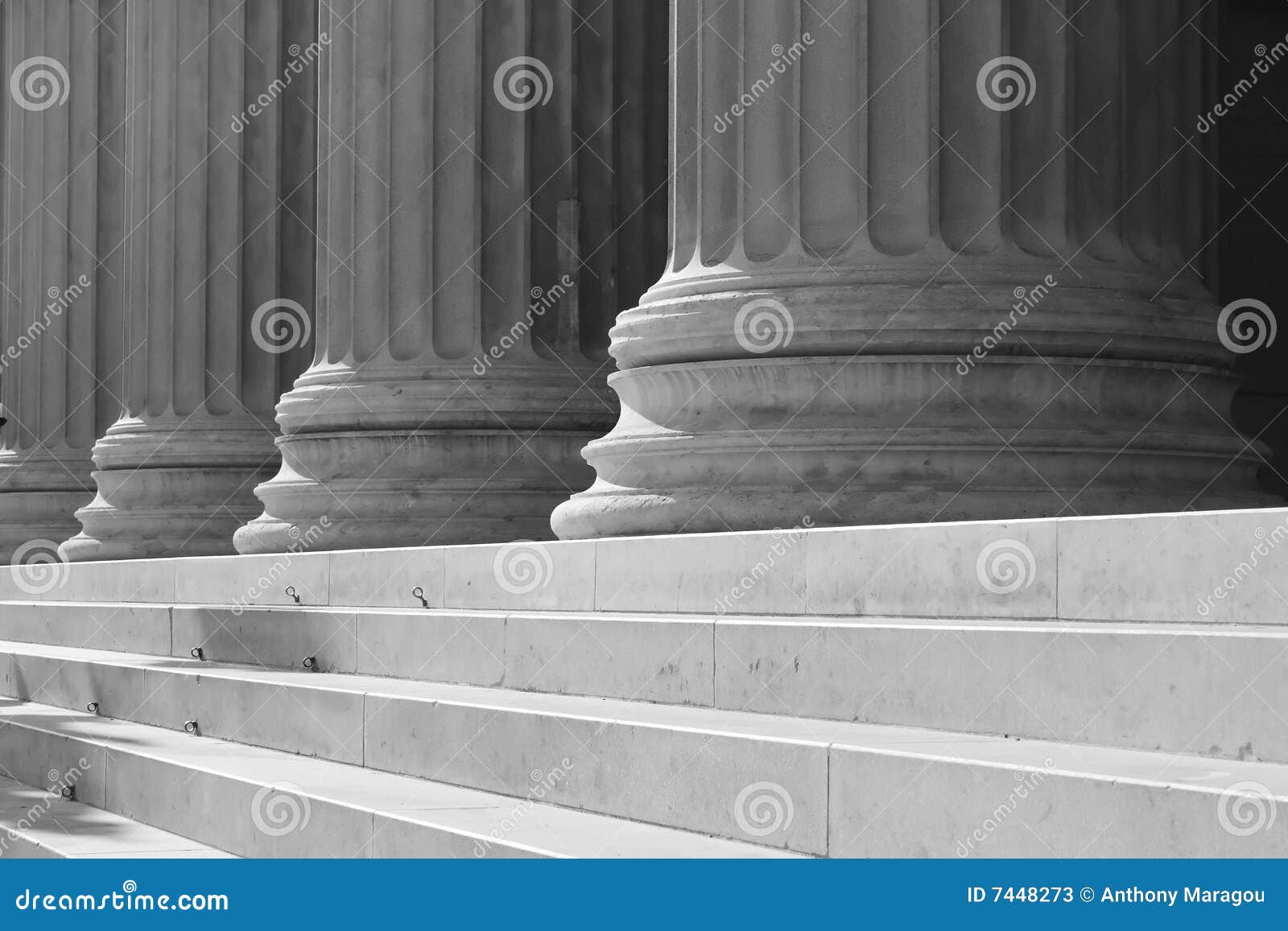 Columns and stairs stock image. Image of sculpted, black - 7448273