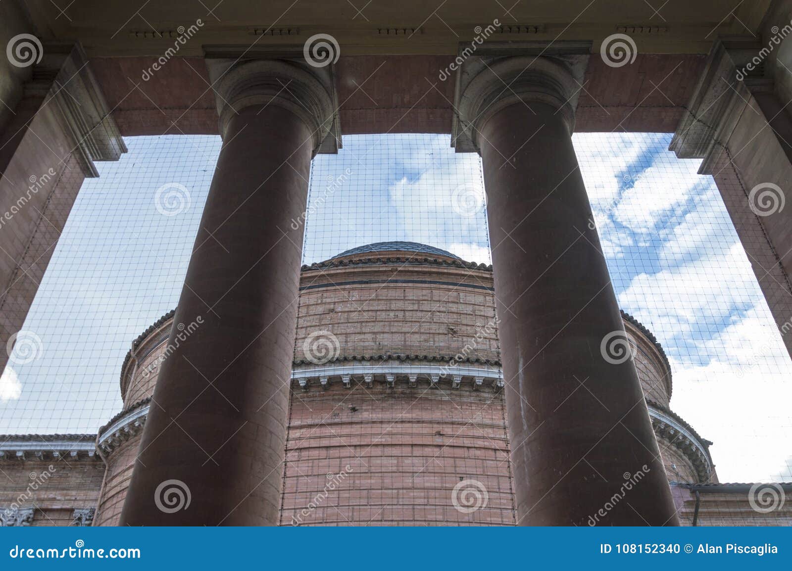 Columns of stone material stock photo. Image of narchitectural - 108152340