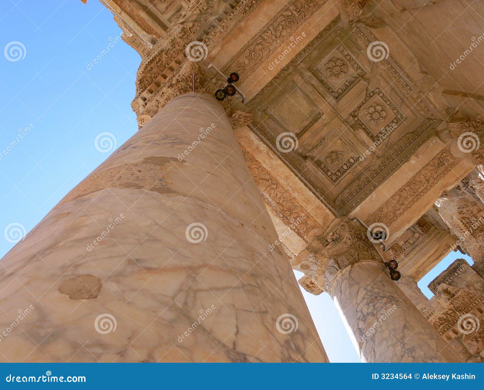 Columns at the temple stock photo. Image of carved, carving - 3234564