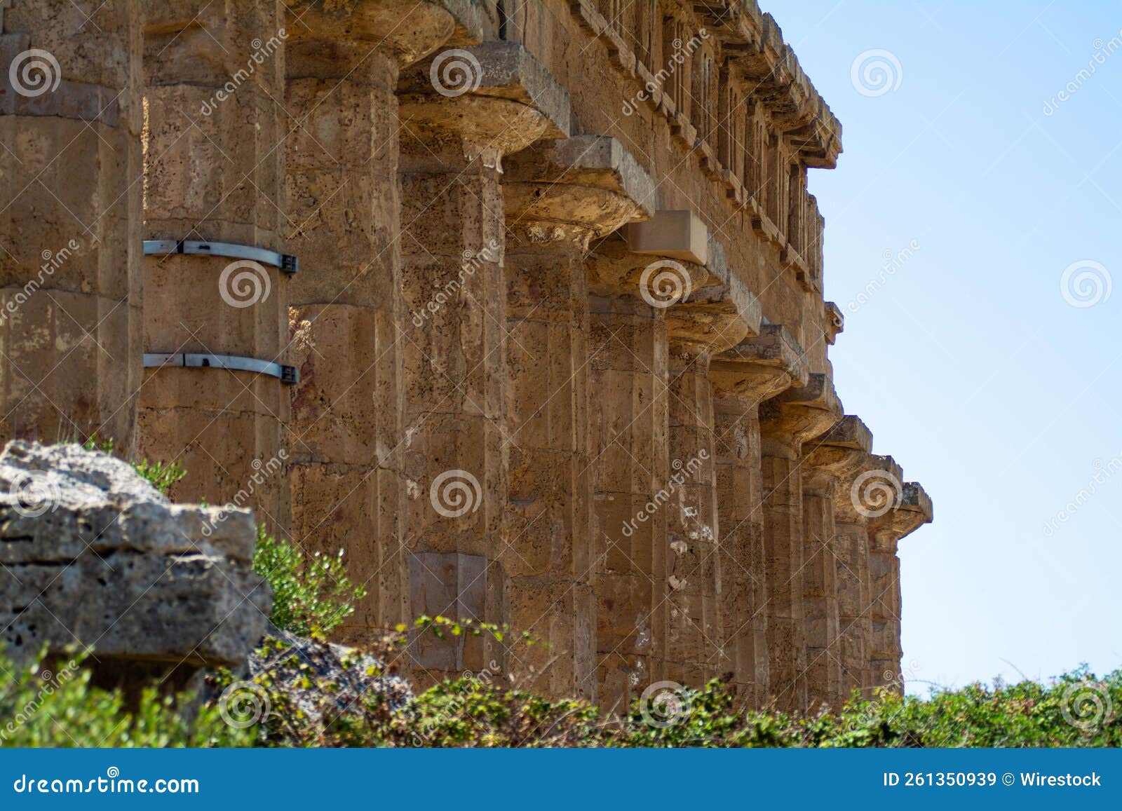 Columns of Temple E at Selinus in Sicily, Also Known As the Temple of ...