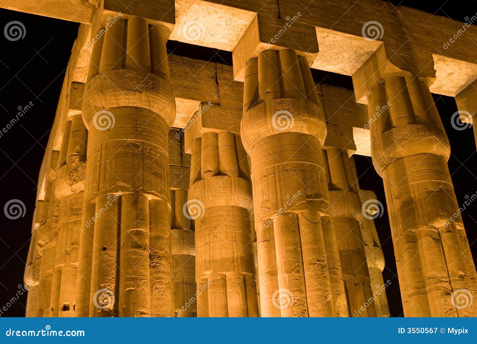 Columns of the Temple of Luxor Stock Image - Image of civilization ...