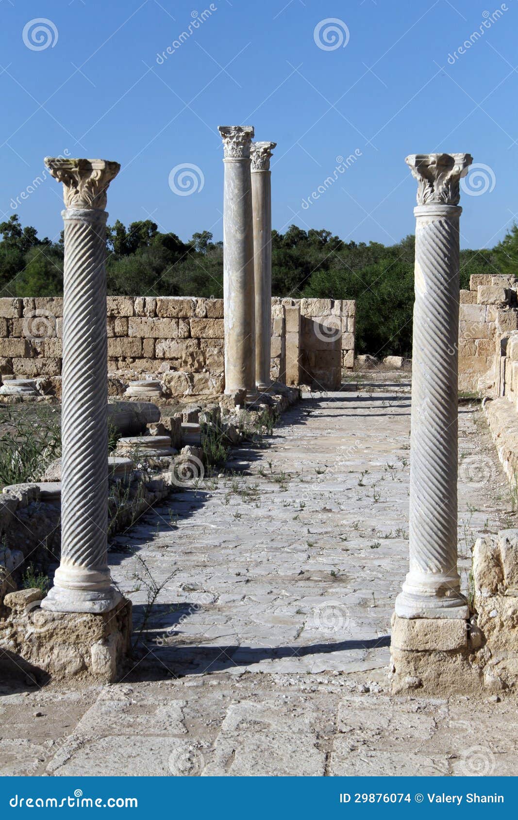 Columns and temple stock photo. Image of wall, roman - 29876074