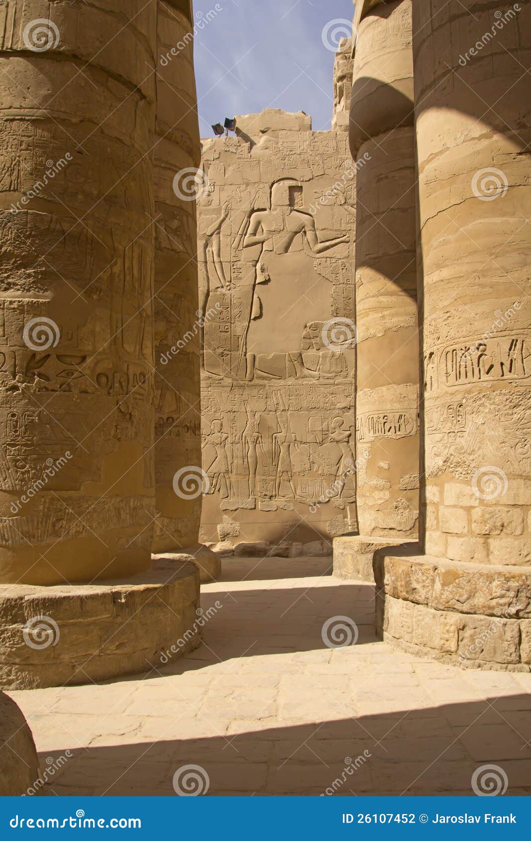 Columns of the Temples of Karnak ( Egypt) Stock Photo - Image of column ...