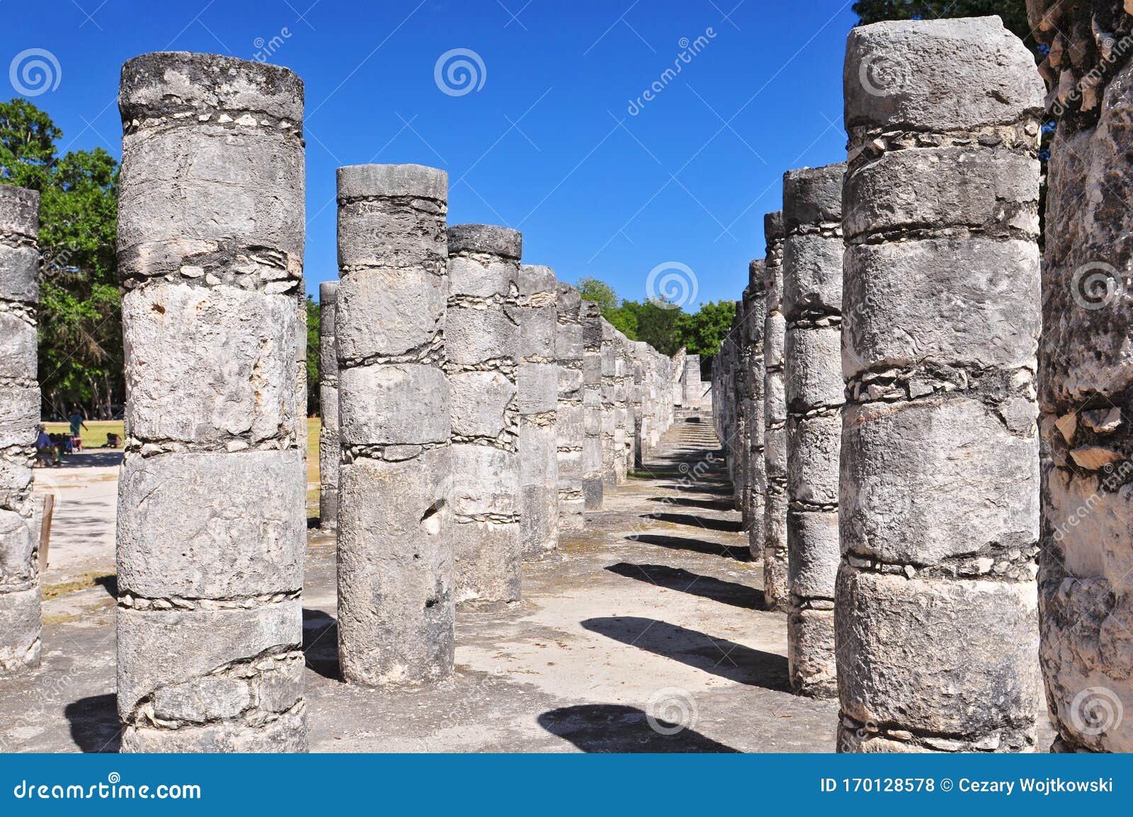Columns Of A Maya Temple Stock Image | CartoonDealer.com #2266555