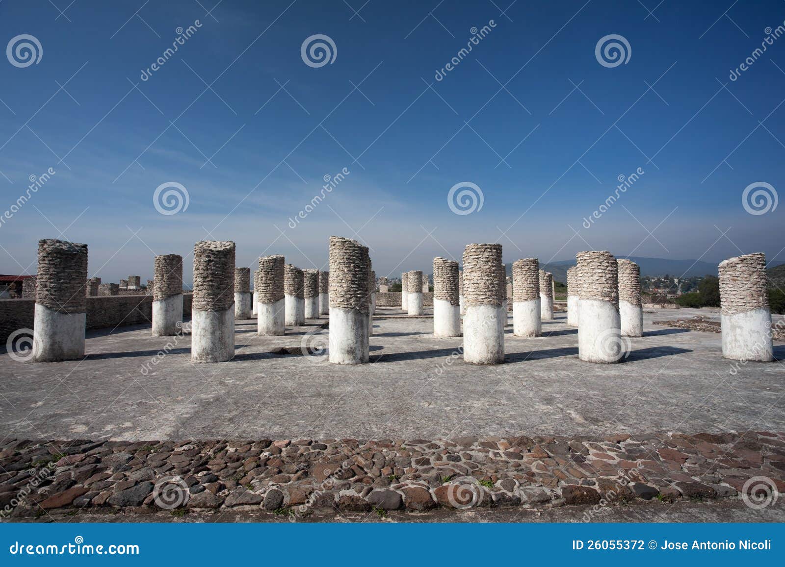 Columns in Tula de Allende stock photo. Image of mexican - 26055372