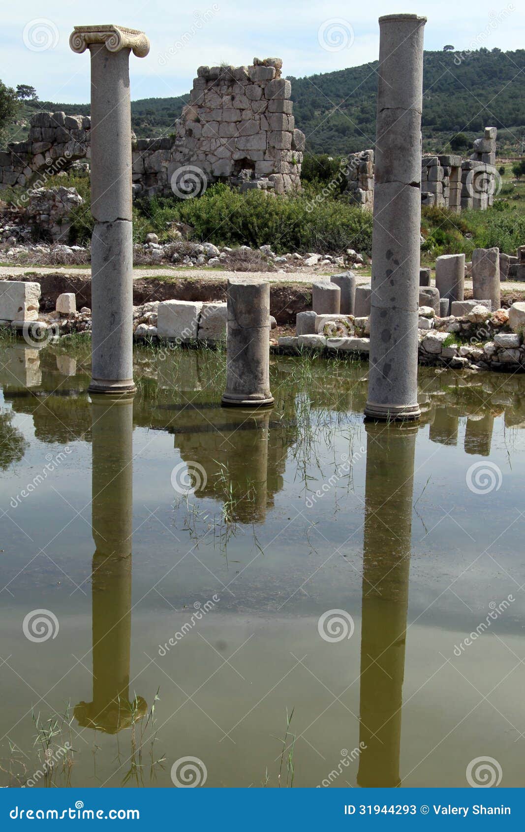 Columns in Turkey stock image. Image of grass, street - 31944293