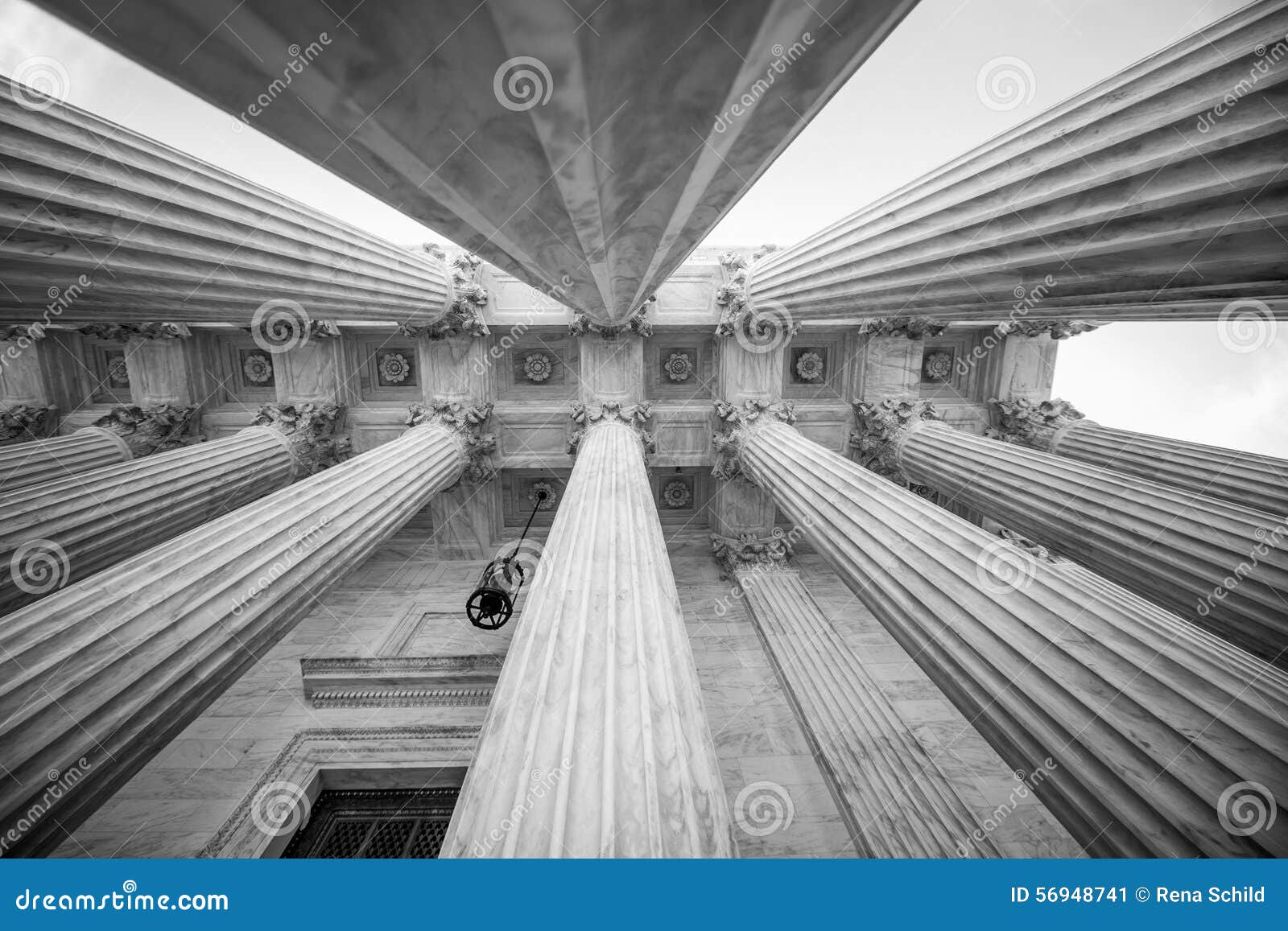 Columns at U.S. Supreme Court Stock Image - Image of government ...