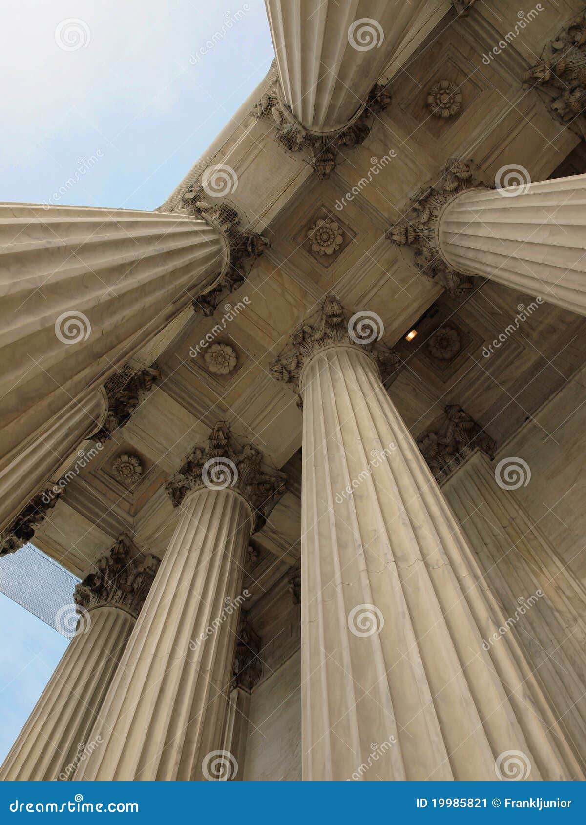 Columns at the United States Supreme Court Stock Image - Image of ...