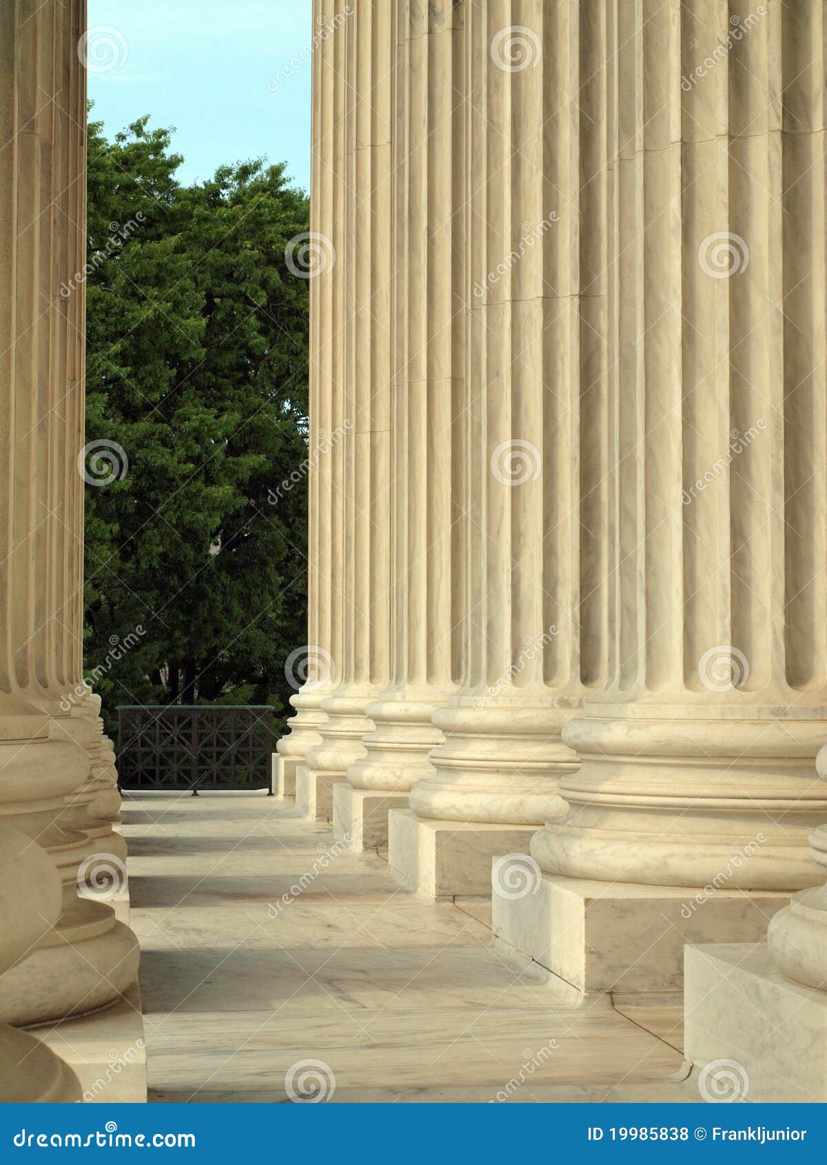 Columns at the United States Supreme Court Stock Photo - Image of ...