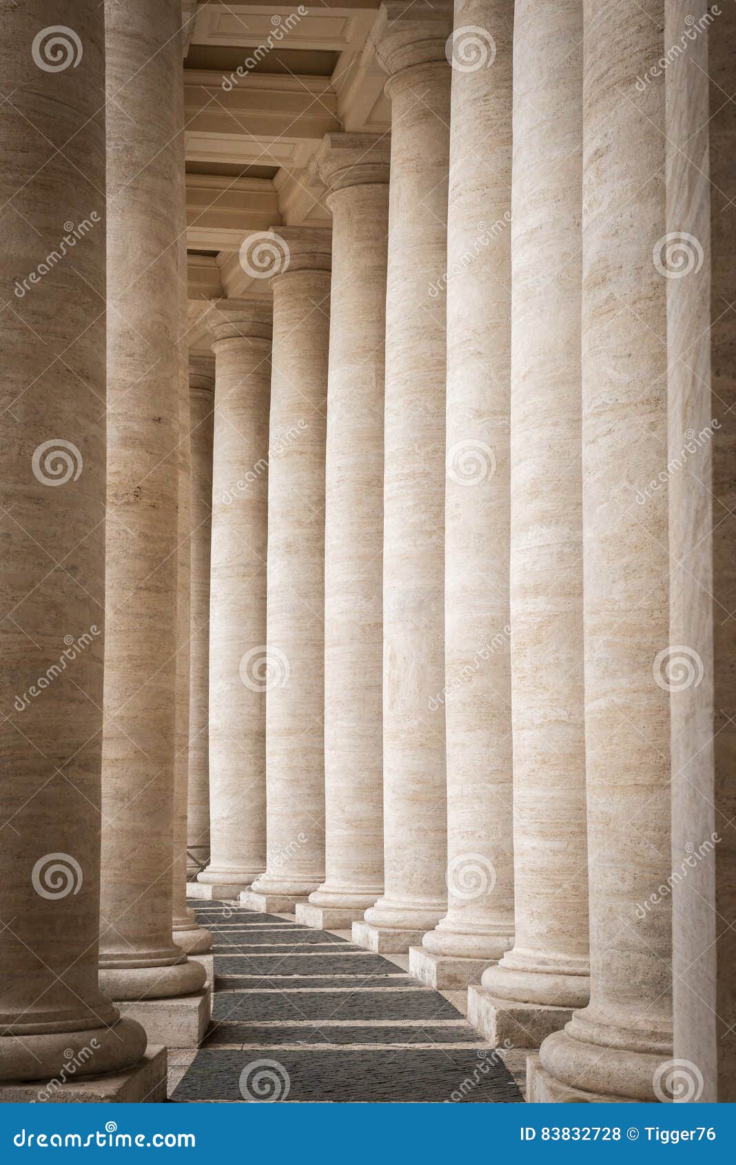 Columns in Vatican, Italy stock photo. Image of column - 83832728
