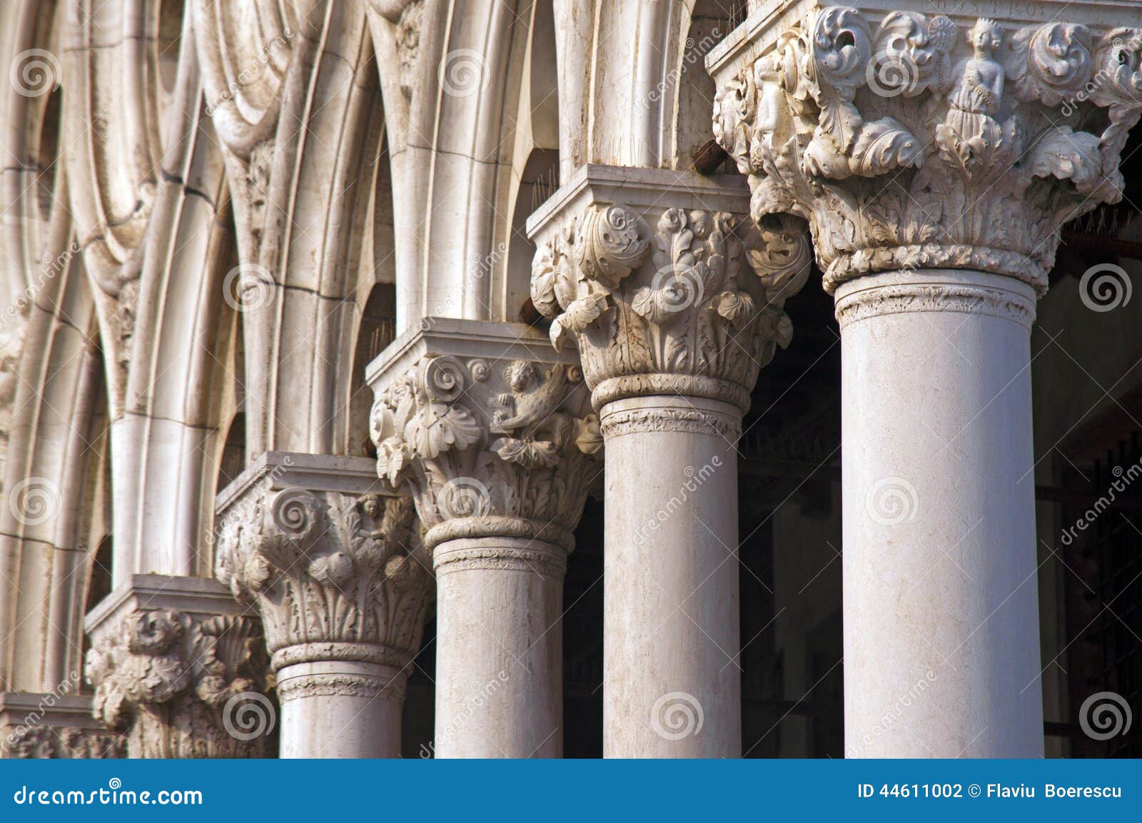 Columns in Venice stock photo. Image of historical, palazzo - 44611002