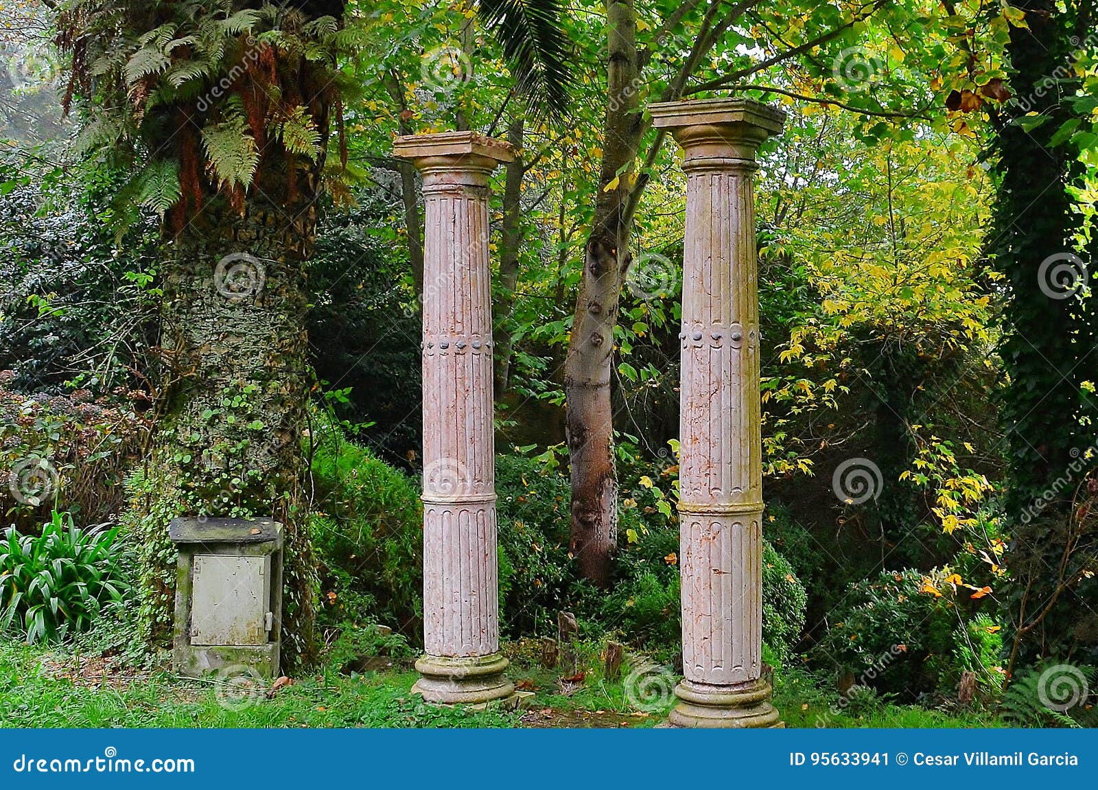 Columns stock image. Image of attached, pillar, pilastra - 95633941