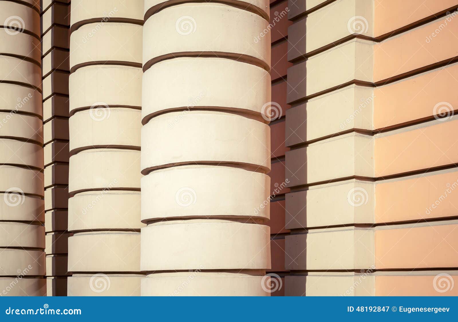 Columns and Walls, Architecture Background Stock Image - Image of ...
