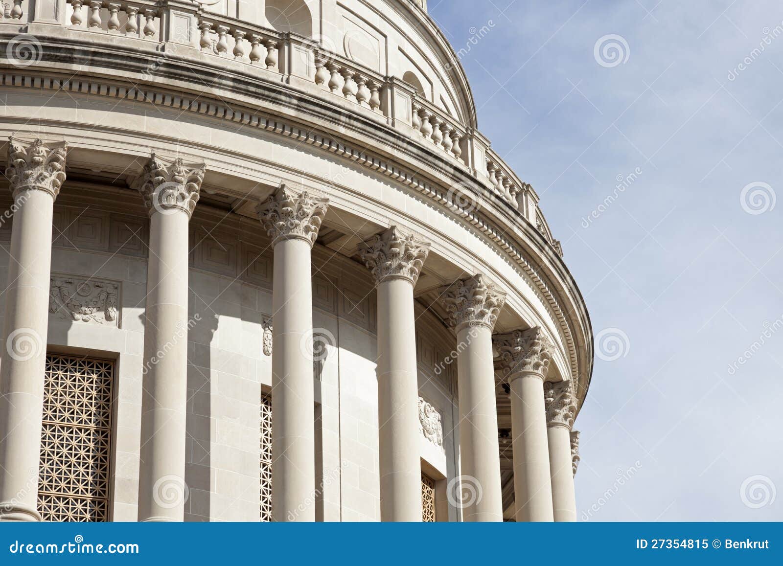 Columns of West Virginia State Capitol Building Stock Image - Image of ...