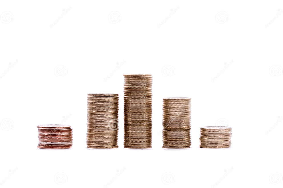Colums from money stock image. Image of cent, commerce - 14752307