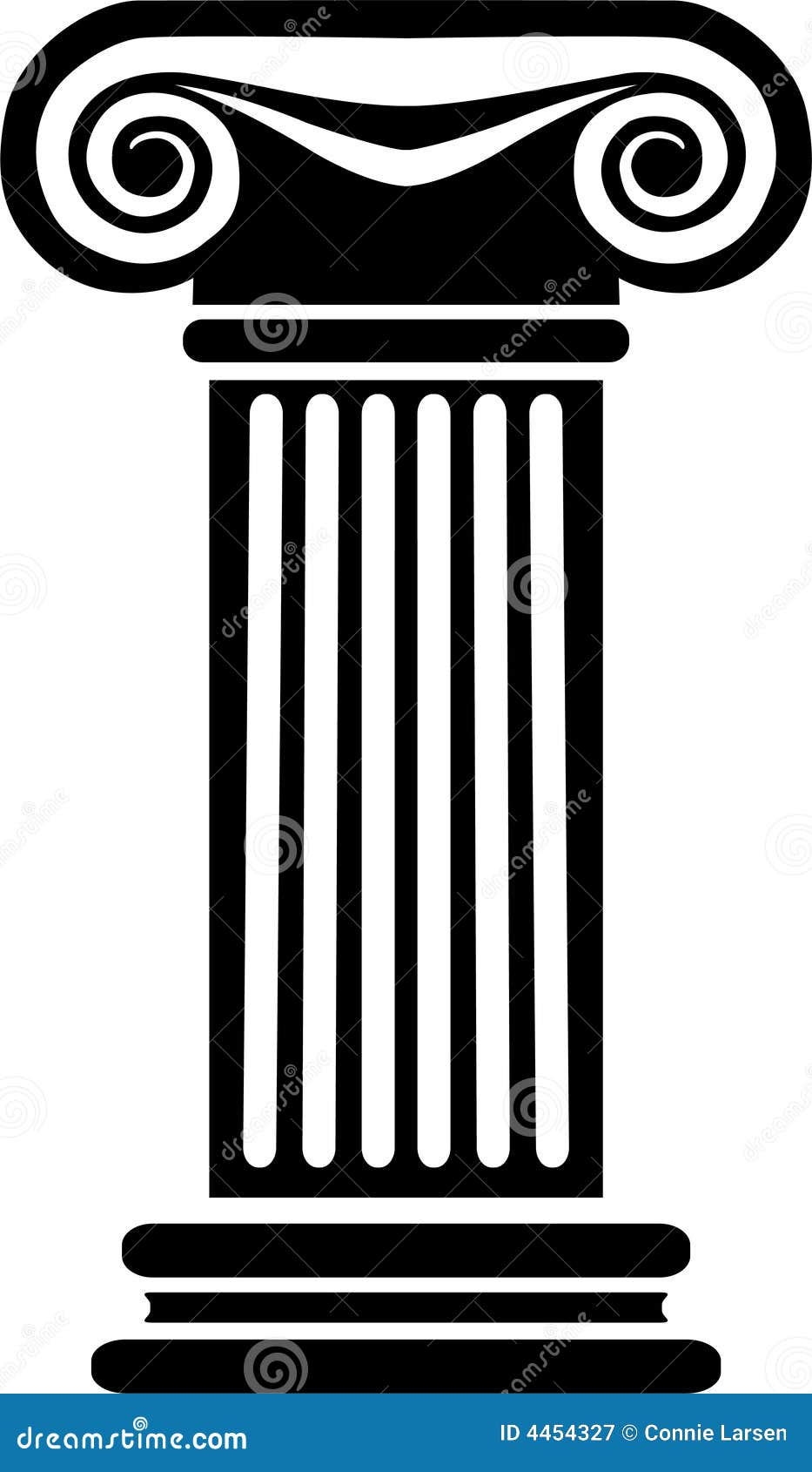 Coluna grega/eps ilustração do vetor. Ilustração de branco - 4454327