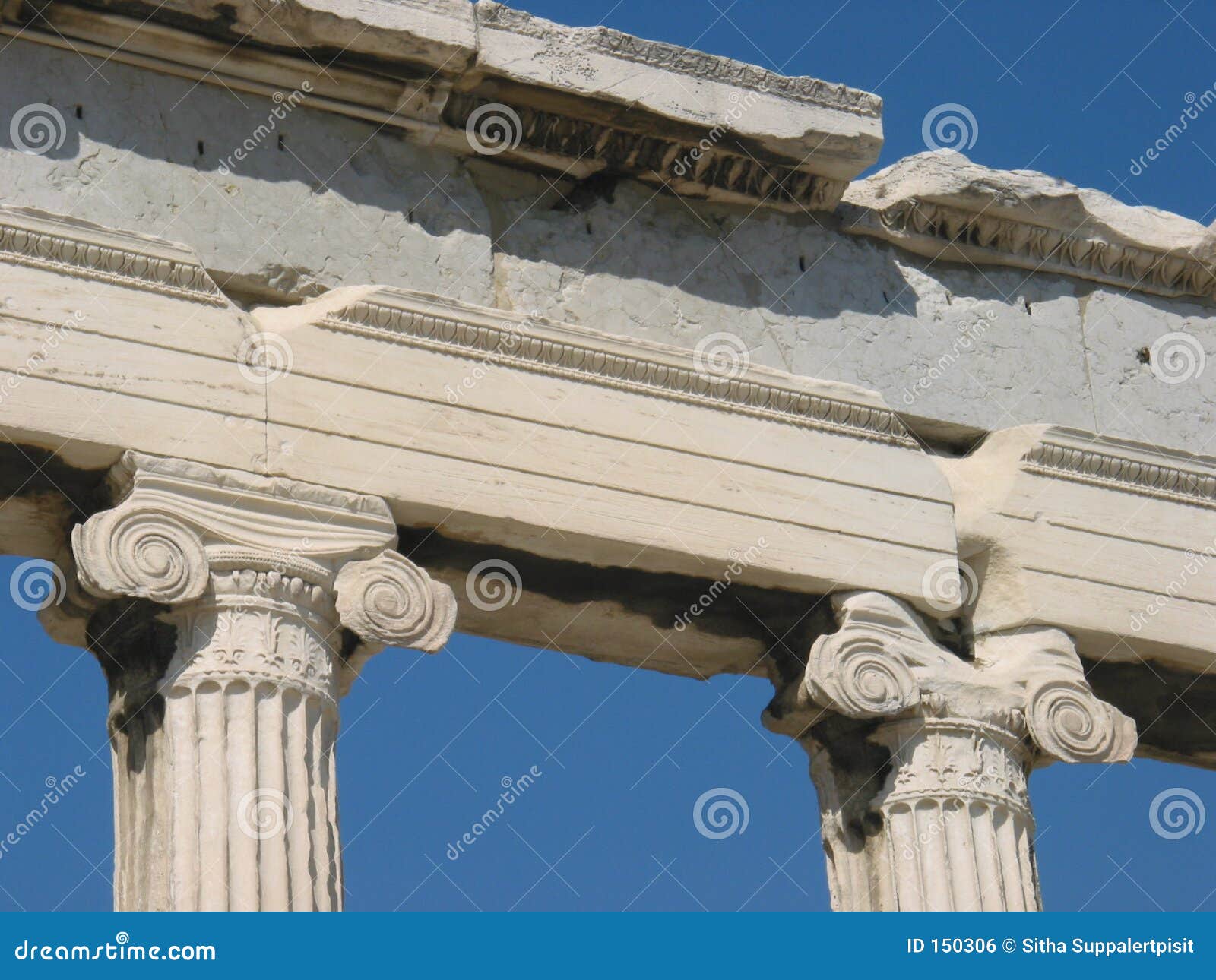 Colunas Iónicas De Erechtheion, Atenas, Greece Foto de Stock - Imagem de colunas, grécia: 150306
