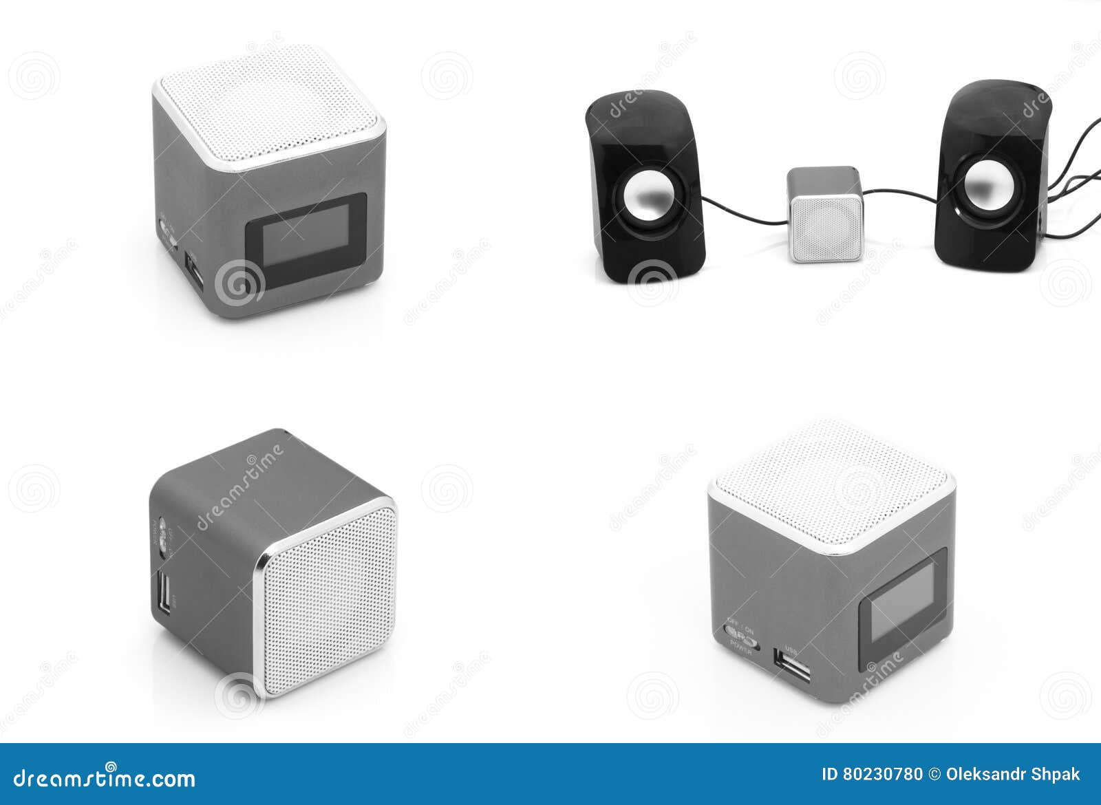 Colunas Musicais Isoladas Em Um Branco Foto de Stock - Imagem de onda ...